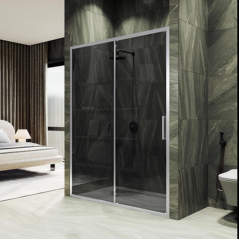 Душевая дверь Maybah Glass MGD-1285-5 1500x1950 раздвижная профиль Хром ...