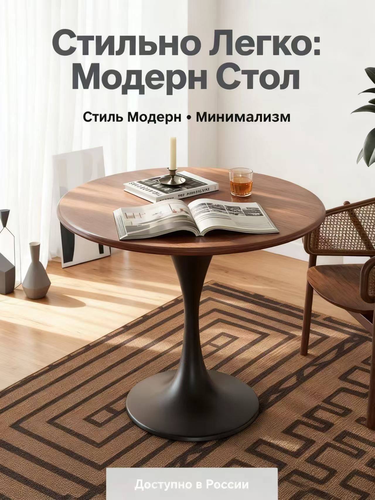 Стол обеденный Нераскладной zhuozi, 80х80х75 см купить c доставкой на ...