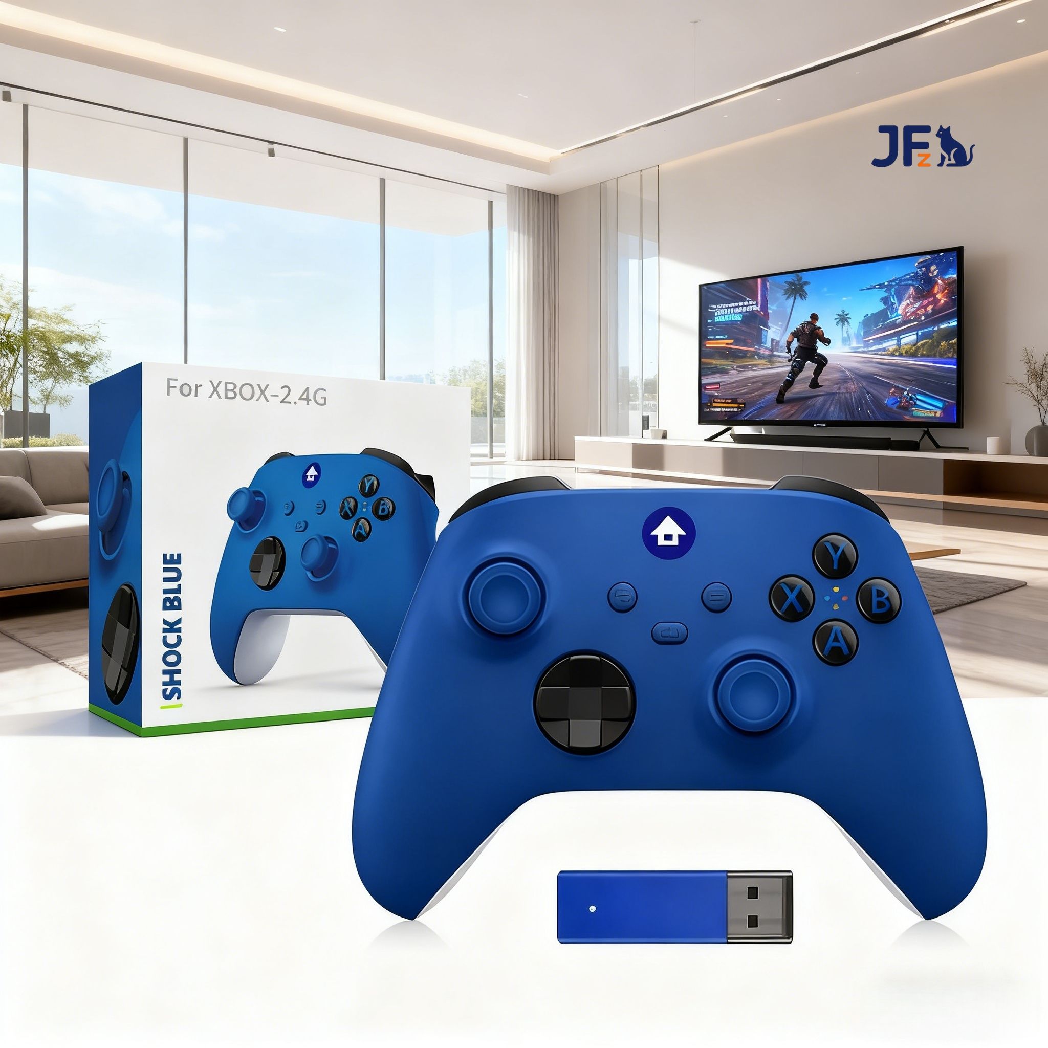 Xbox Shock blue Беспроводной геймпад Blue, синий купить на OZON по ...