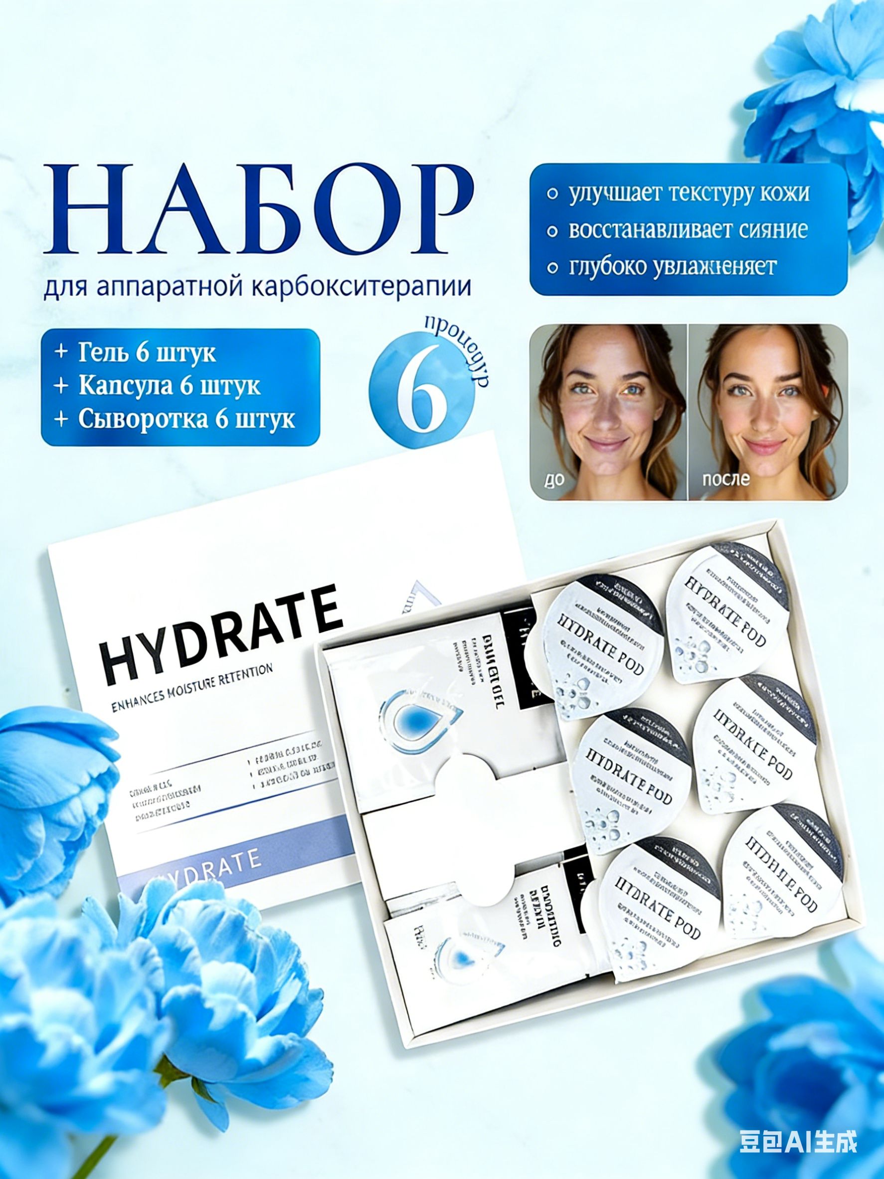 Капсулы КИТ HYDRATE для аппаратной карбокситерапии / Набор 6 шт купить ...