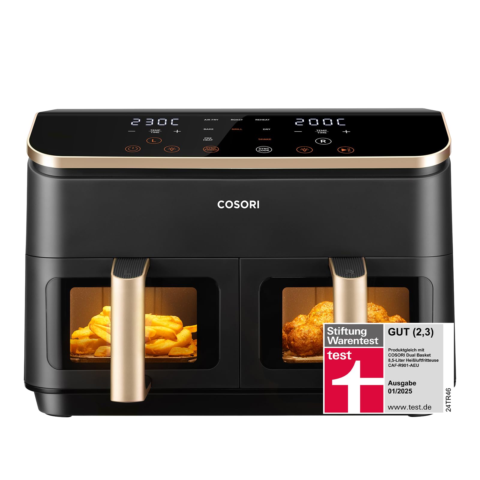COSORI Аэрогриль Hot Air Fryer, 2, серый купить на OZON по низкой цене ...
