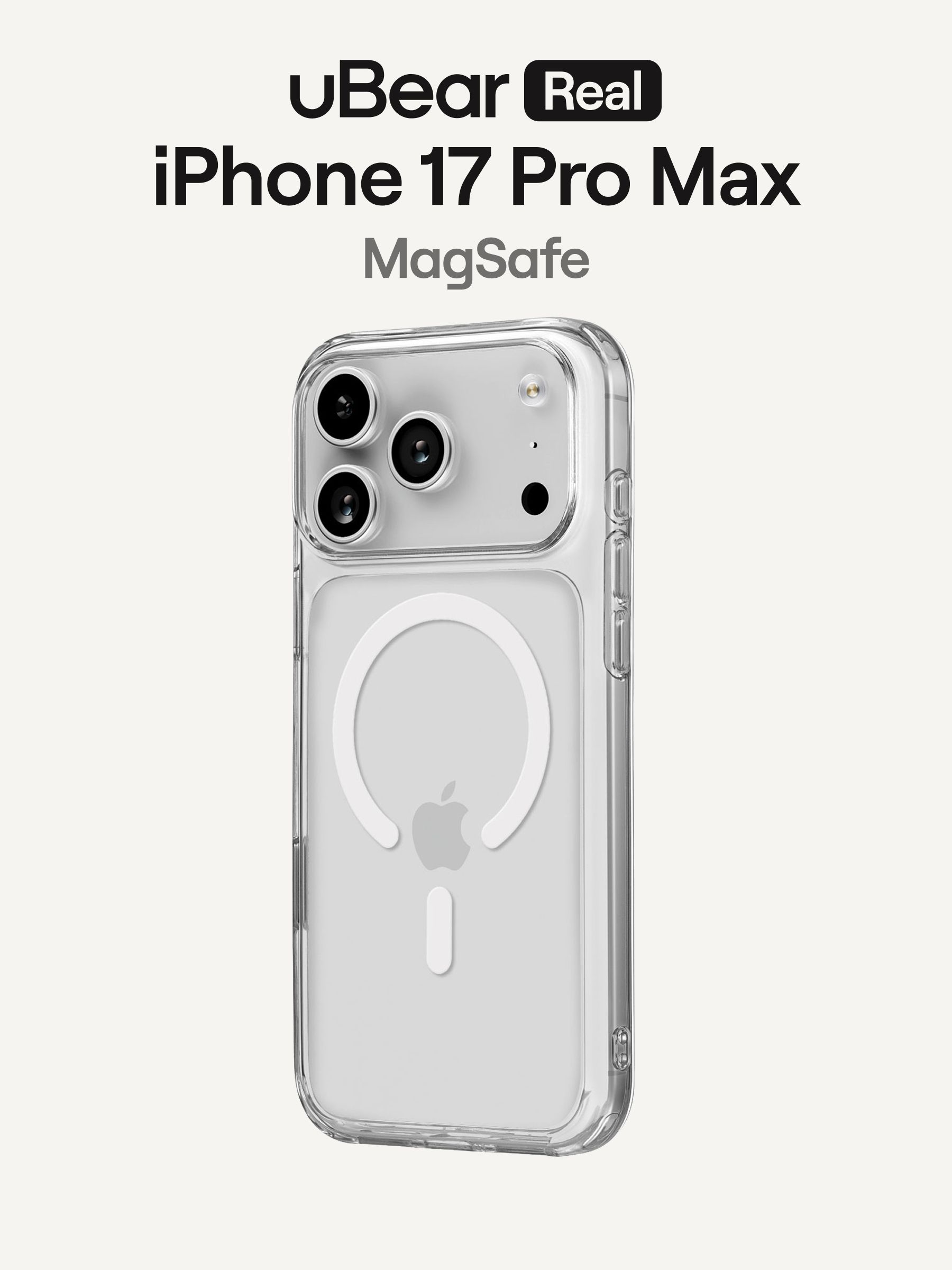 Чехол на iPhone 17 Pro Max uBear Real Mag Case, MagSafe совместимый ...