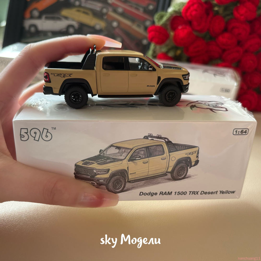 Машинка 596 Model 1:64 Dodge RAM 1500 TRX Desert Yellow купить на OZON ...