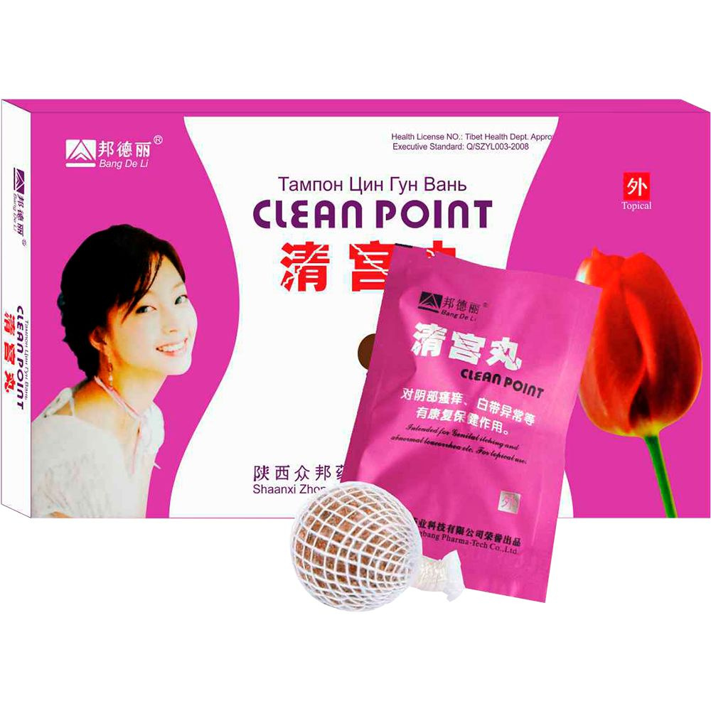 Курс Эко тампонов clean point, 6 шт. Без веревочки. - купить с ...