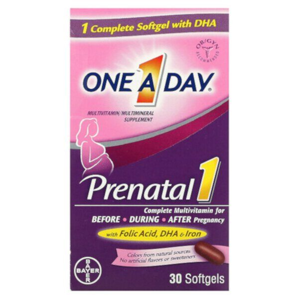 one a day prenatal 1/мульти витамины для беременных купить на OZON по ...