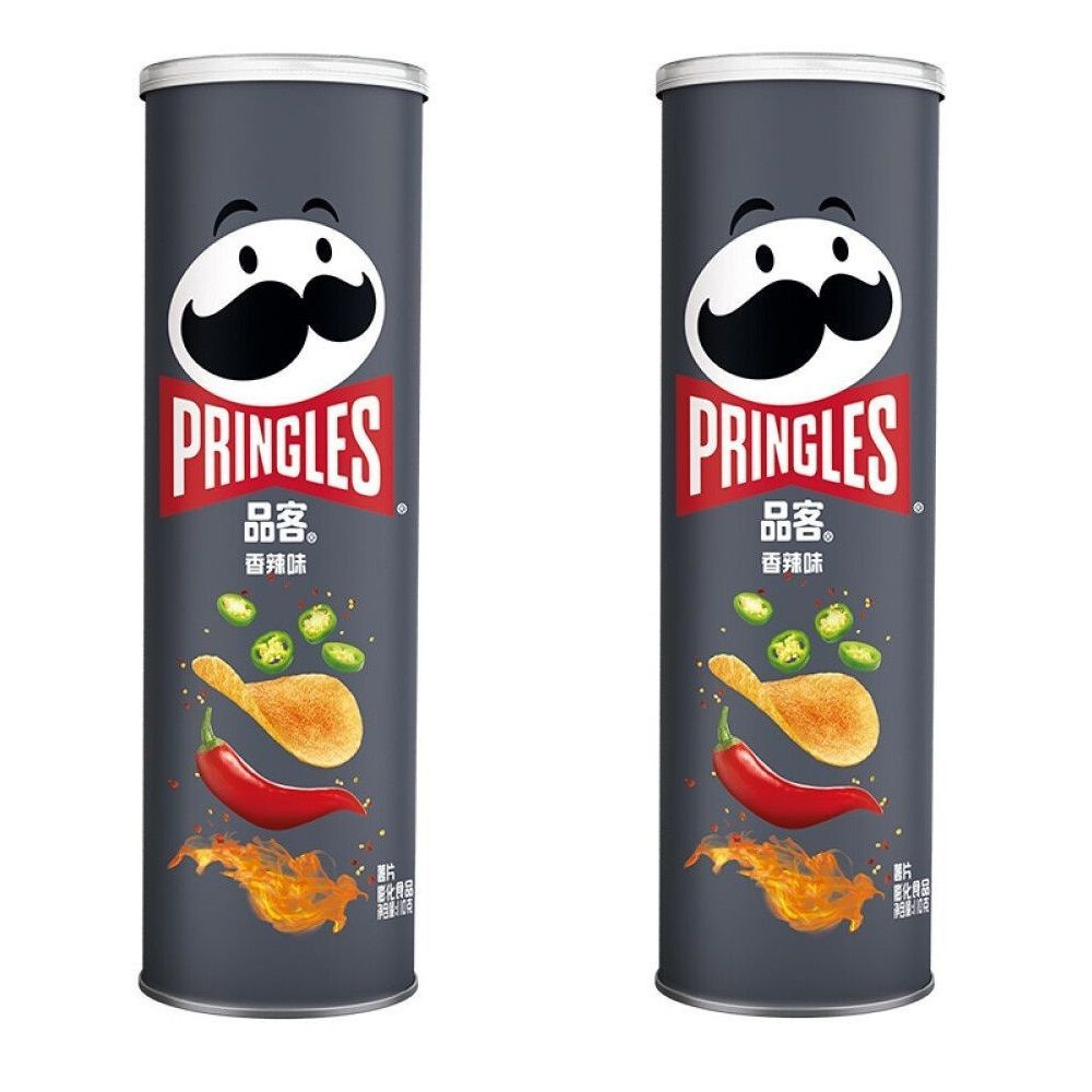 Картофельные чипсы Pringles Hot & Spicy / Принглс Жгучие и пряные 110гр ...