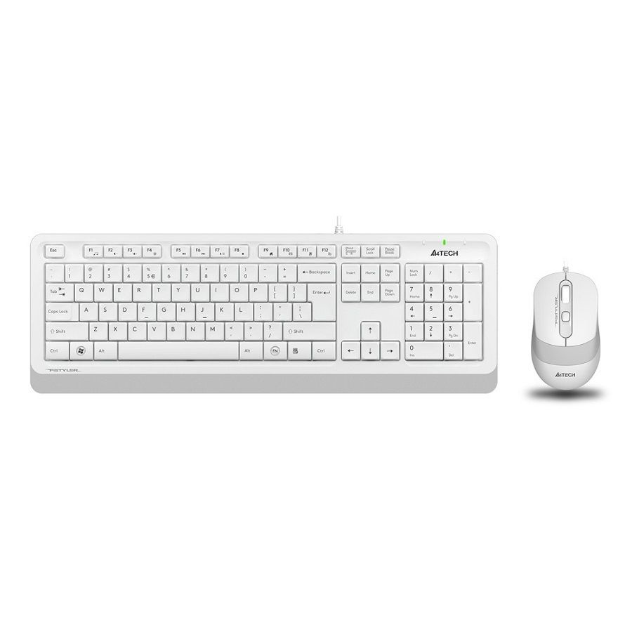 Клавиатура + мышь A4Tech Fstyler F1010, USB Multimedia (F1010 WHITE) купить по выгодной цене в ...