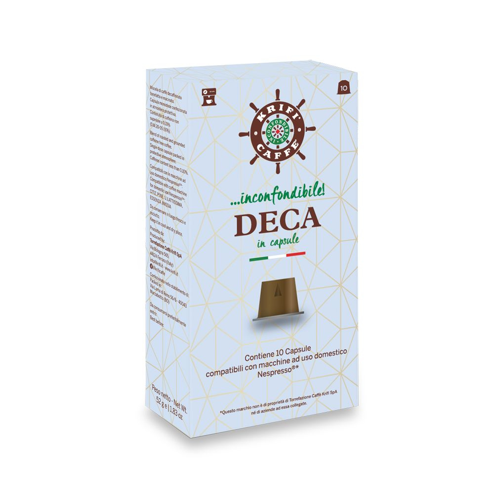 Кофе в капсулах KRIFI Deca системы Nespresso, без кофеина, 10 шт ...