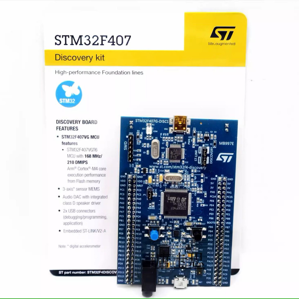 1PCS,Плата разработки STM32F407G-DISC1 ARM Cortex M4 STM32F407VGT6 - купить с доставкой по ...