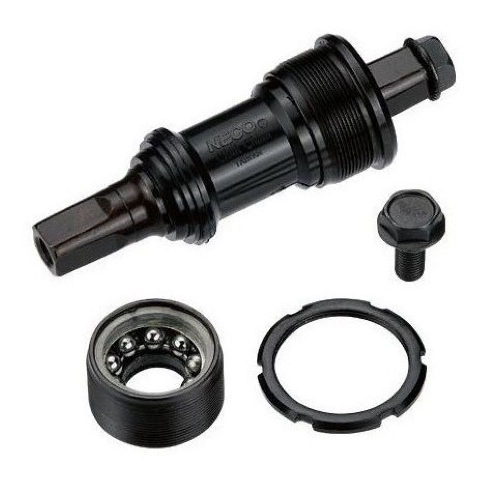 NECO Каретка B906 под квадрат, BSA 1.37" х 24T, R/L. 68/128мм. Ось ...