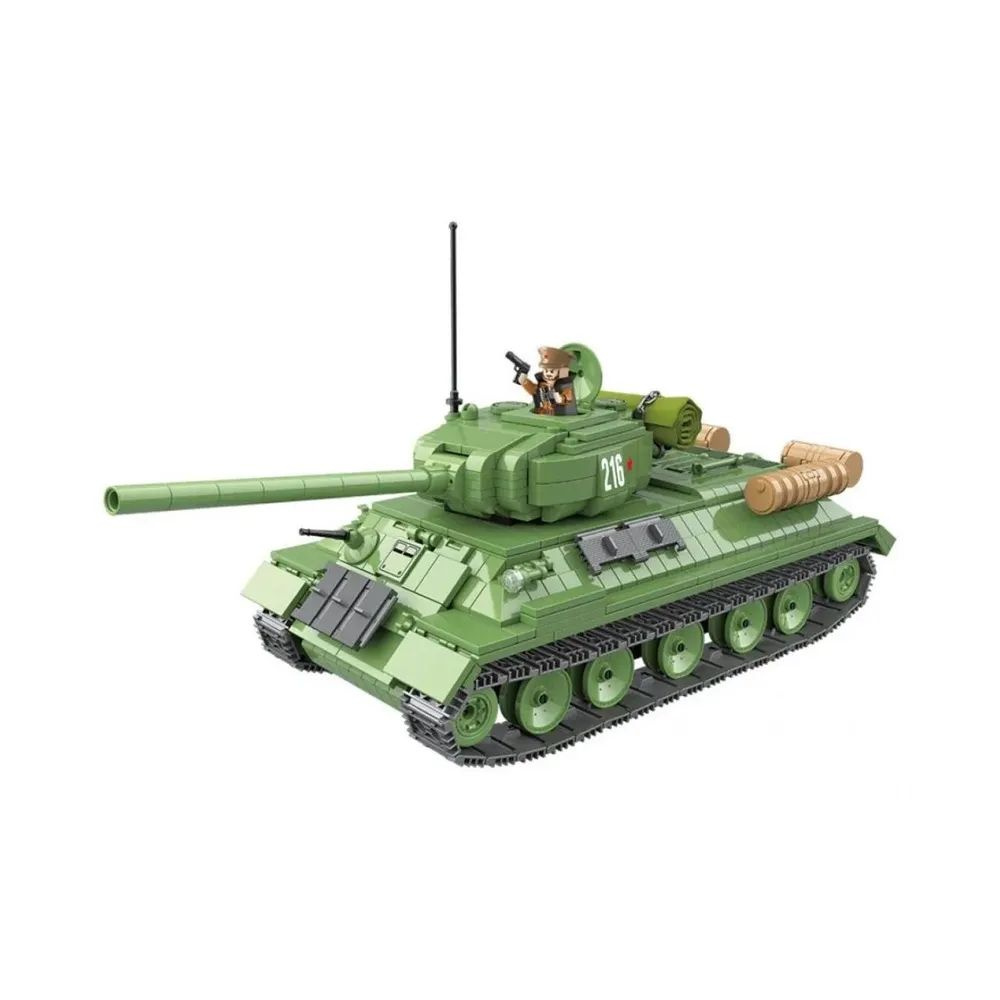 Конструктор Военная техника "Танк Т-34 World War II Tank", 1136 деталей ...