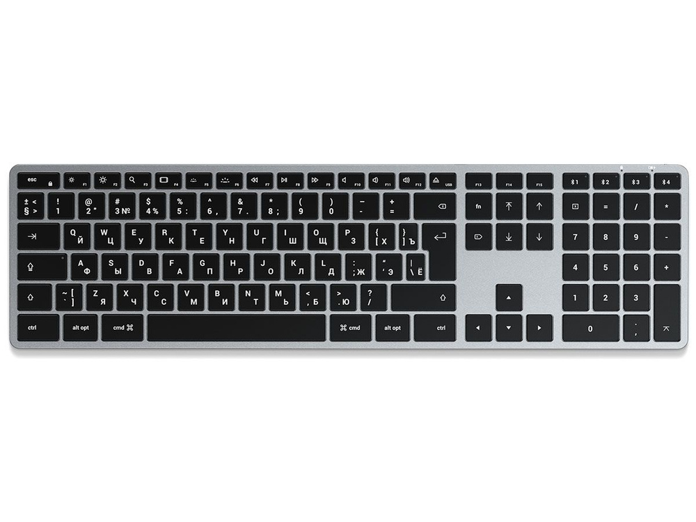 Клавиатура беспроводная Satechi Slim X3 Bluetooth Backlit Keyboard ...