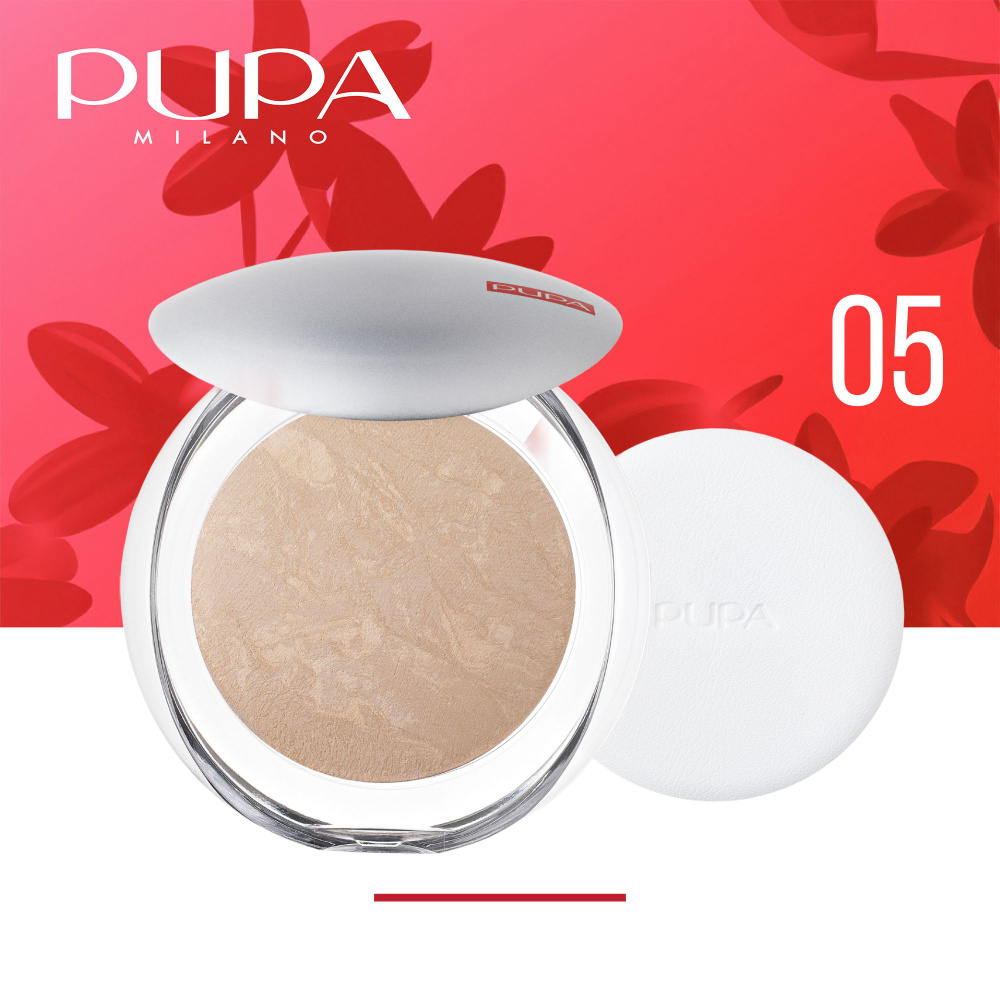 PUPA Пудра запеченная Luminys Baked Face Powder, тон 05 Amberlight ...