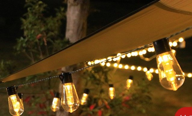 Гирлянда на солнечной батарее уличная 9м садовый светильник ретро гирлянда лампочки купить