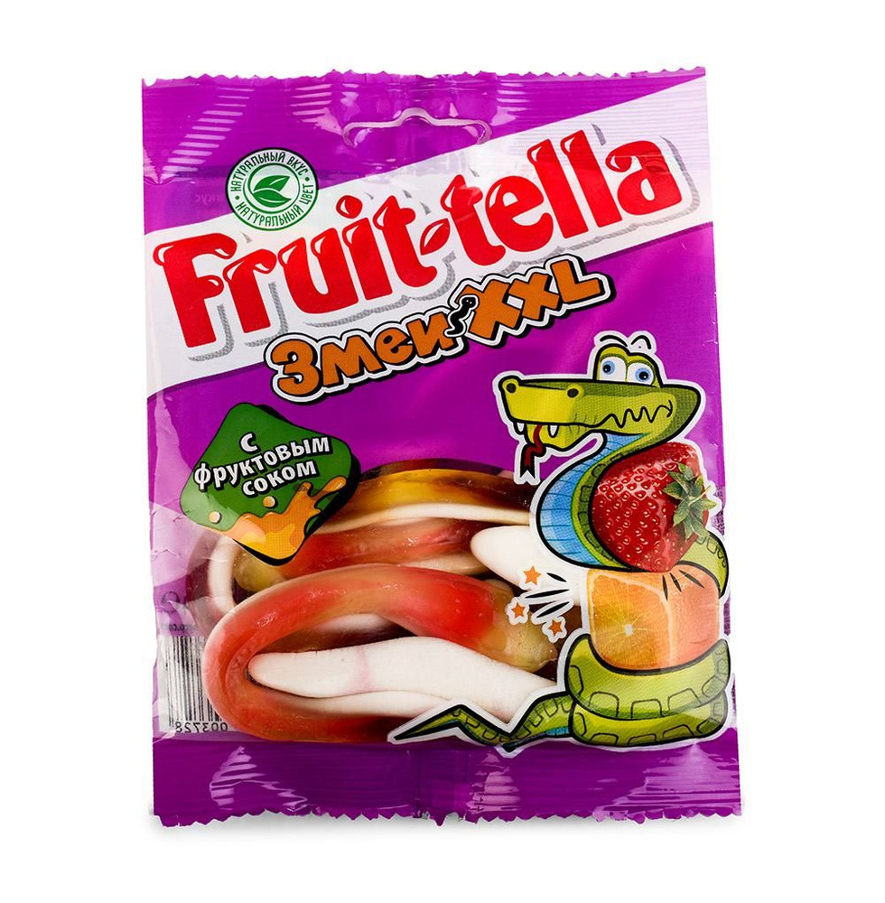 Мармелад Fruit-tella Жевательный Змеи XXL 70 г - в заказе 1 шт.товара! купить на OZON по низкой ...