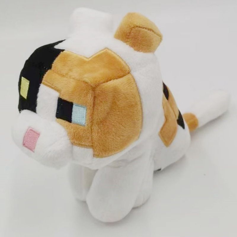 Мягкая игрушка Майнкрафт Ситцевая Кошка Minecraft Calico Cat 23см ...