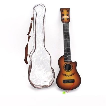 Игрушка Гитара 6 струн, в чехле, детский музыкальный инструмент ...