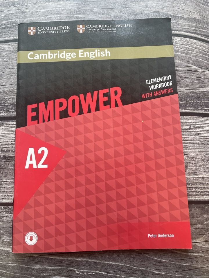 Cambridge English Empower Elementary A2 Workbook with Answers Рабочая тетрадь с ответами ...