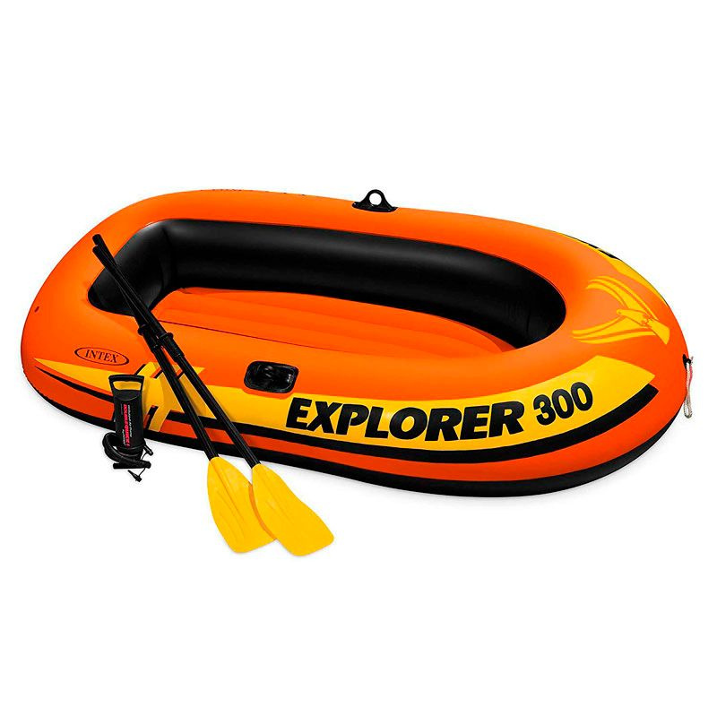 Лодка надувная Intex Explorer Pro 300 SET, 244х117х36 см, артикул 58358 ...