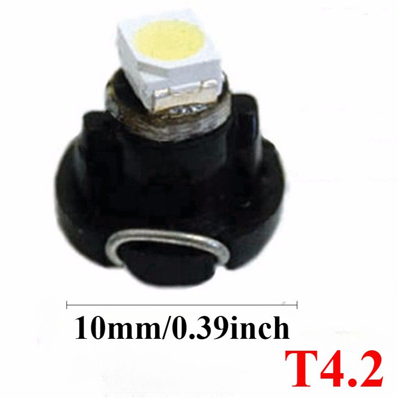 Лампа автомобильная 12 В, 10 шт. 10pcs T3/ T4.2/ T4.7/T5 LED Blue ...