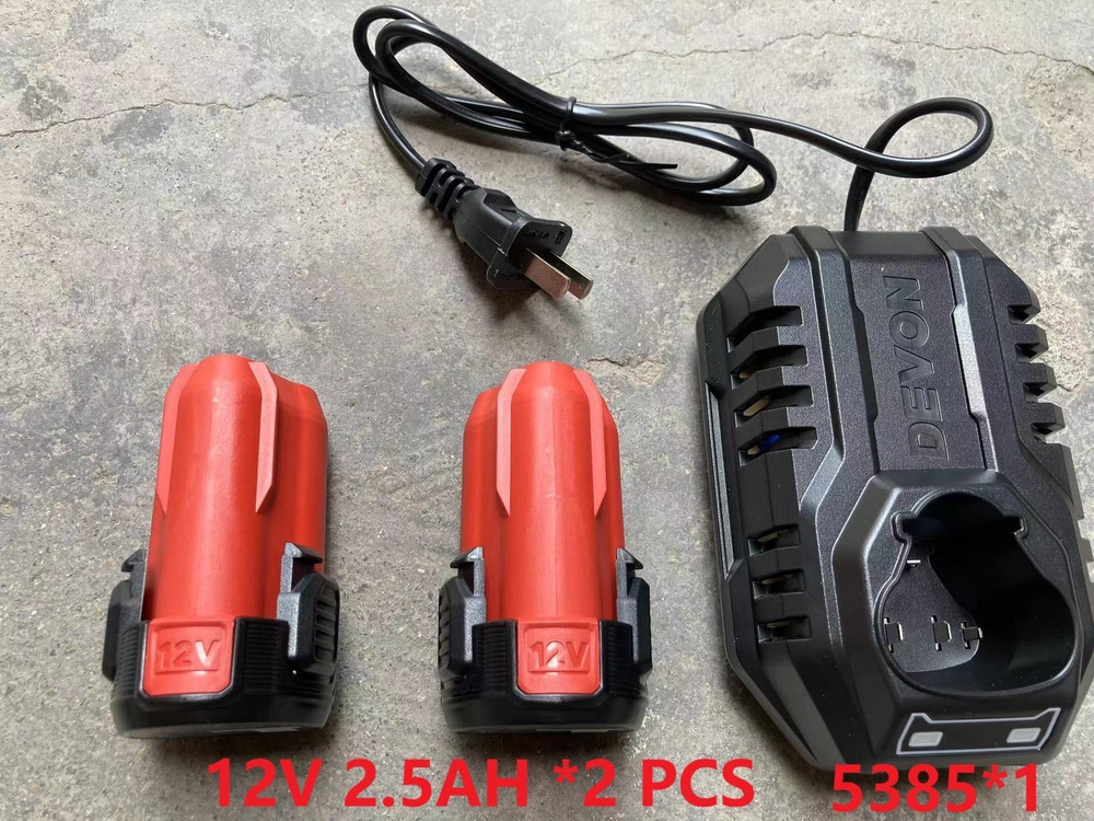 Литиевая батарея DEVON 12V 2.5a 5208 / 5209 / 5765 Зарядное устройство ...
