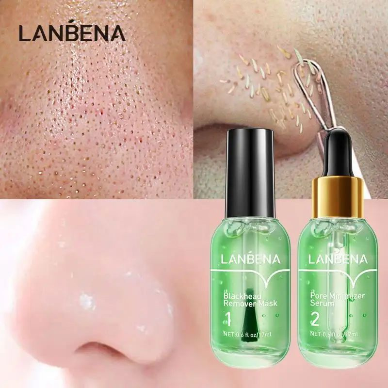 LANBENA Маска от черных точек и Сыворотка увлажняющая и питающая для ...