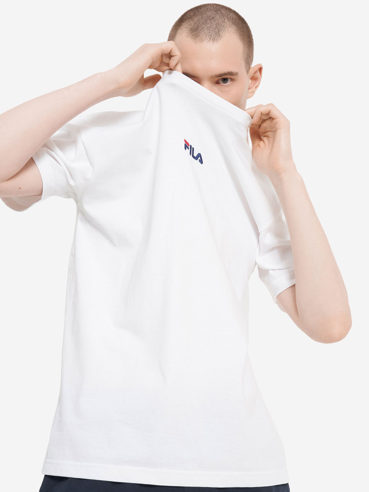 Футболка Мужской Fila белый, размер 48, 50 Хлопок Повседневный Бангладеш купить c доставкой на ...