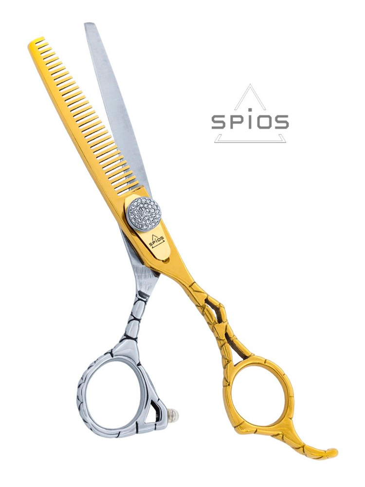 Ножницы парикмахерские профессиональные филировочные Spios, острые лезвия для стрижки волос ...