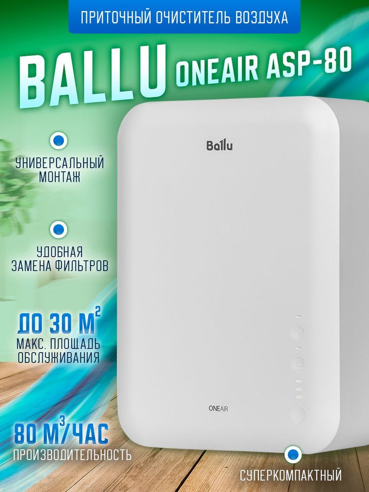 Ballu Machine Очиститель воздуха ASP-80 купить на OZON по низкой цене ...