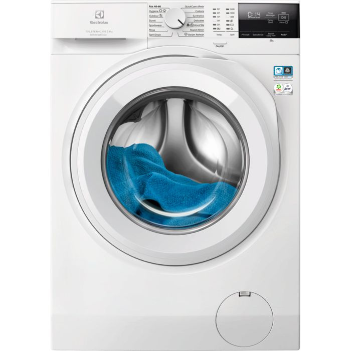 Стиральная машина Electrolux EW7F2481UE, загрузка 8 кг, с паром, белая ...