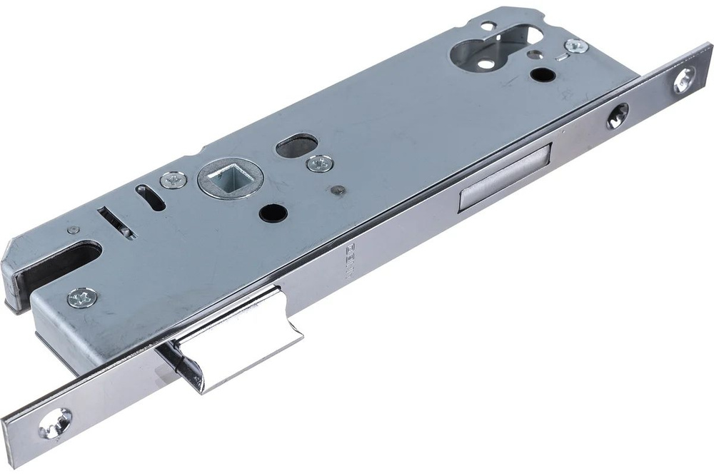 Замок врезной для дверей из ПВХ профиля 190x16x245 мм, хром купить на ...
