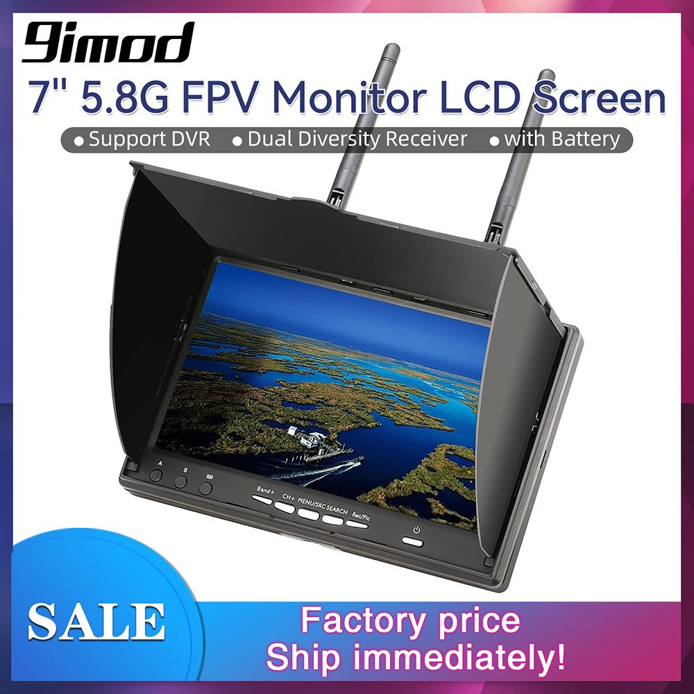 Монитор 9IMOD LCD5802 с видеорегистратором 5,8 G 40-канальный 7 ...