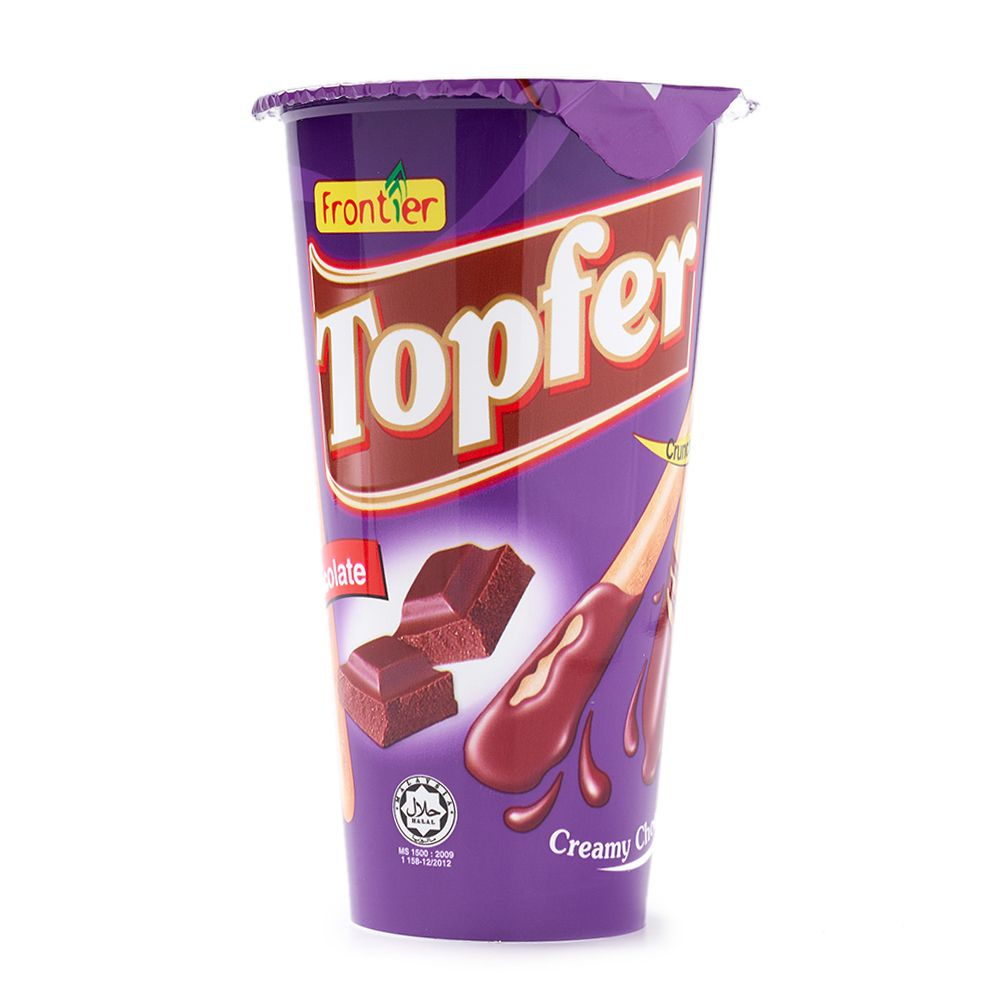 Бисквитные палочки Frontier TOPFER с шоколадным кремом Double Chocolate ...