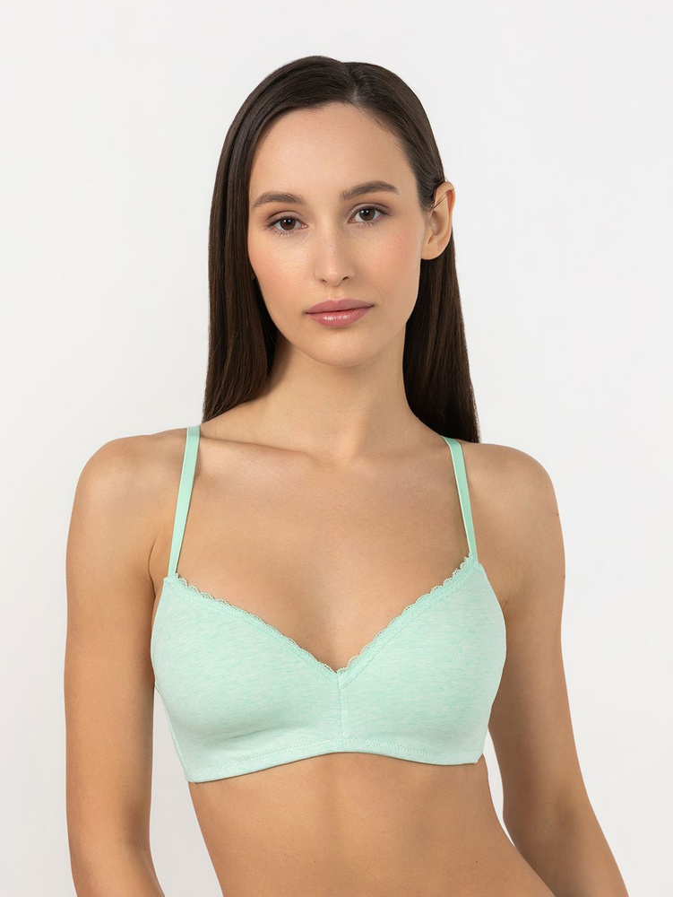 Бюстгальтер Женский OVS бралетт, размер 80B зеленый Хлопок, Эластан Повседневный Китай купить c ...