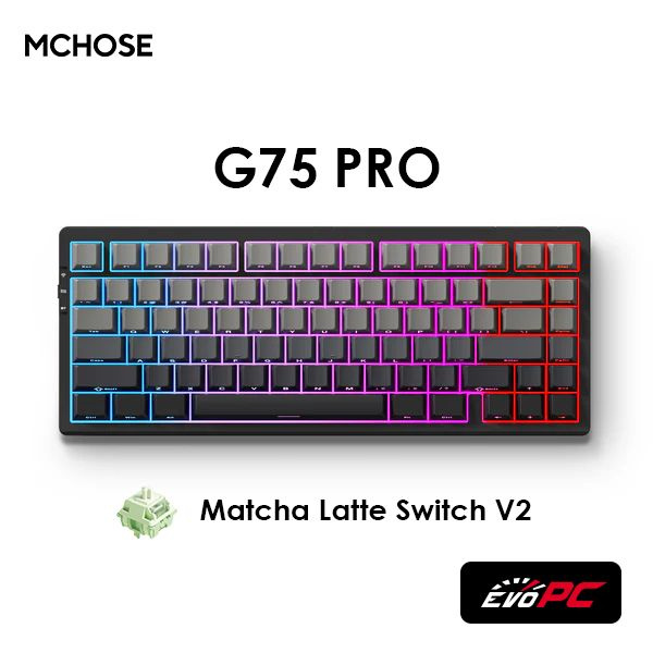 Игровая клавиатура беспроводная MCHOSE G75 Pro купить на OZON по низкой цене (1832703956)