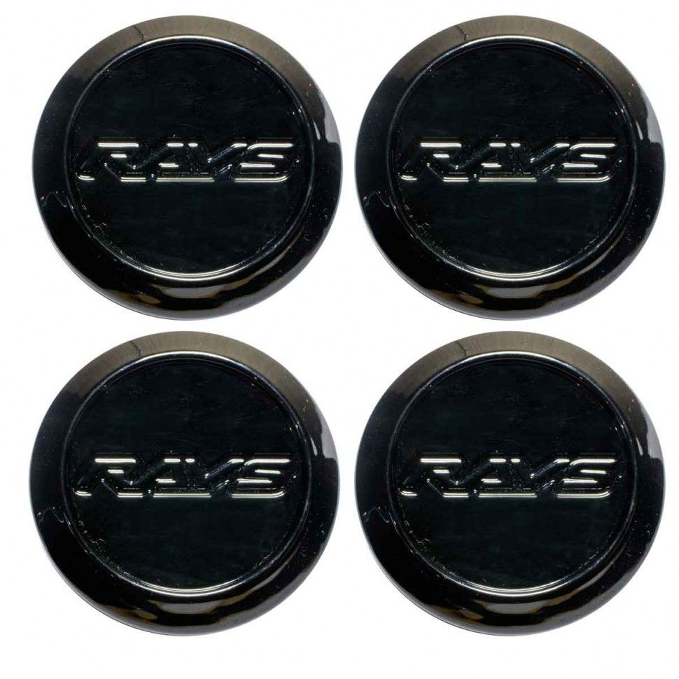 Заглушка литого диска Rays 63/56/12 мм черная c-637 - 4 шт купить c доставкой на OZON по низкой ...