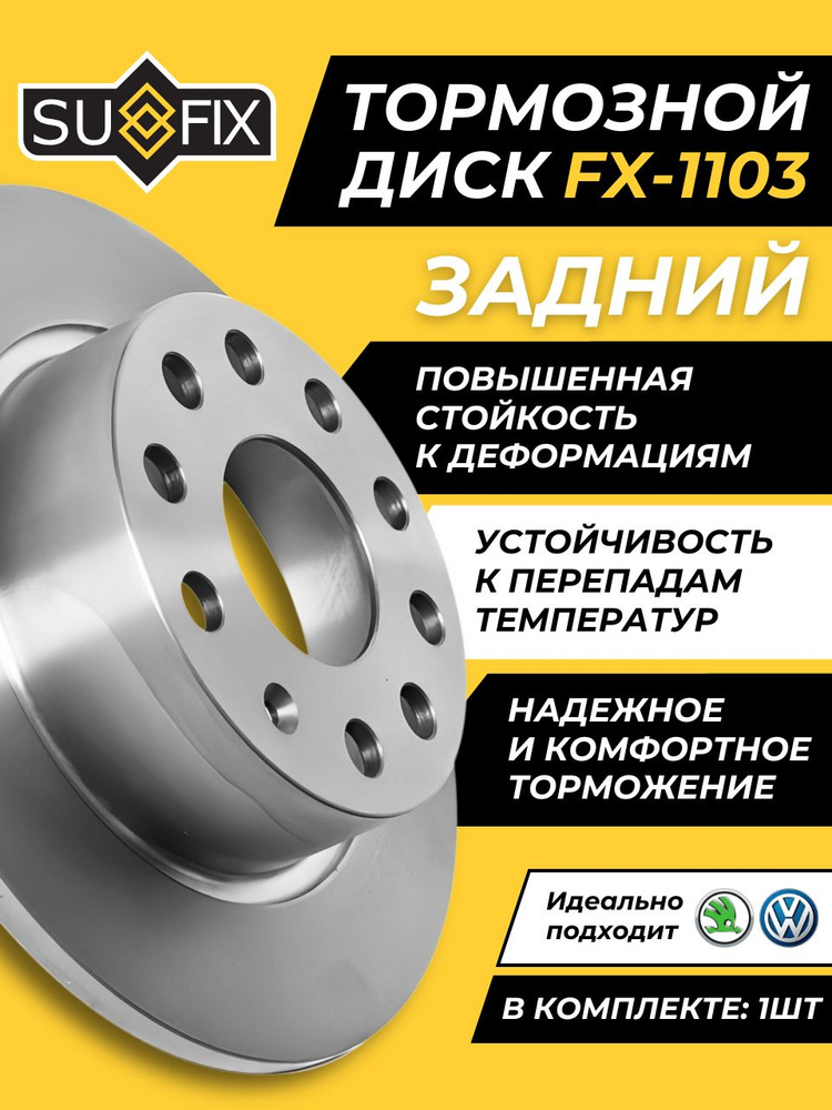 Тормозной диск Шкода Октавия А5 А7 задний OEM 5Q0615601F купить c ...