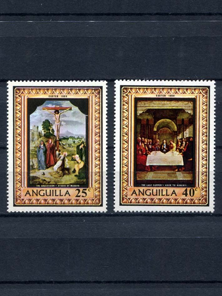Ангилья-1969. Пасхальная живопись. Серия из 2 негашеных марок купить на OZON по низкой цене ...