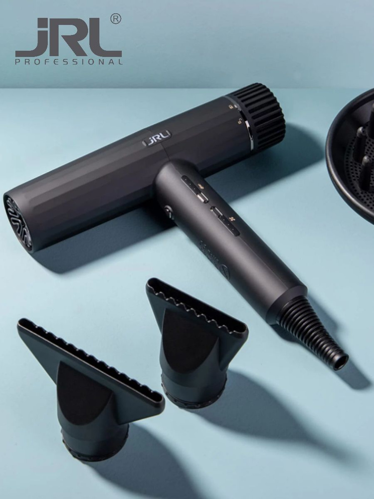 jRL Professional Фен для волос jRL Forte PRO 2020H, 2150 Вт, 3 насадки, 3 скорости, черный ...