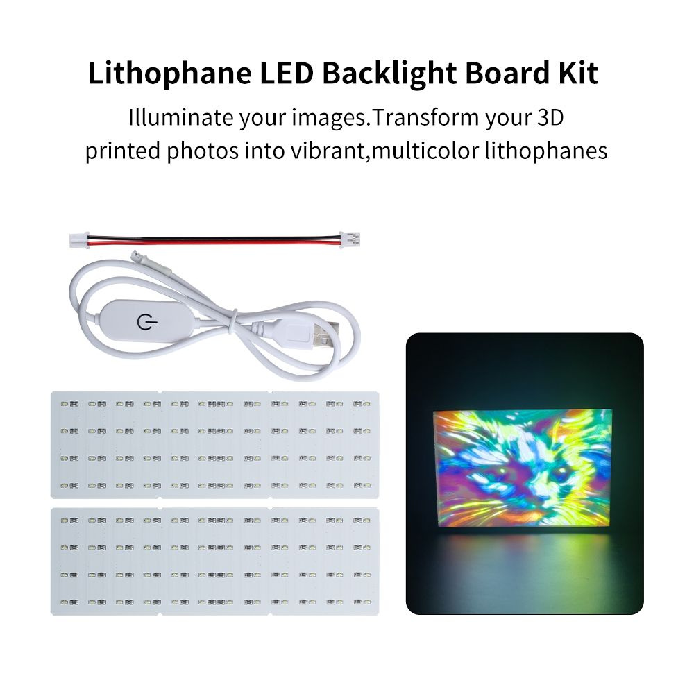 Для Bambu lab CMYK Lithophane LED Backlight Board Kit купить на OZON по ...