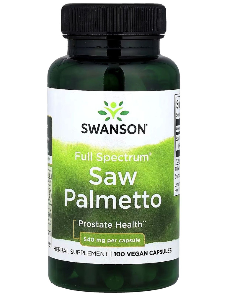 Saw Palmetto Full Spectrum 540 mg 100 vegan caps США / Со Пальметто 540 ...