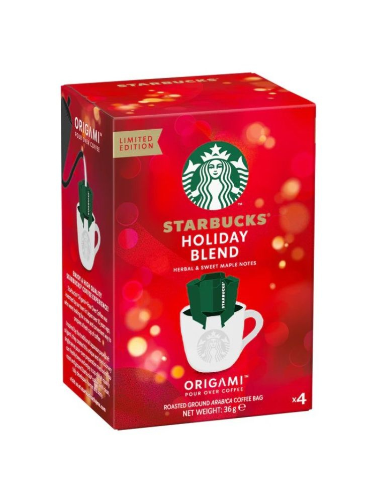 Starbucks Holiday Blend Origami Drip coffee Medium Roast, 4 шт купить ...