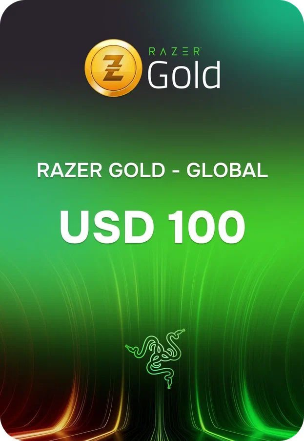 Razer Gold Global 100 USD Карта пополнения купить на OZON по низкой ...