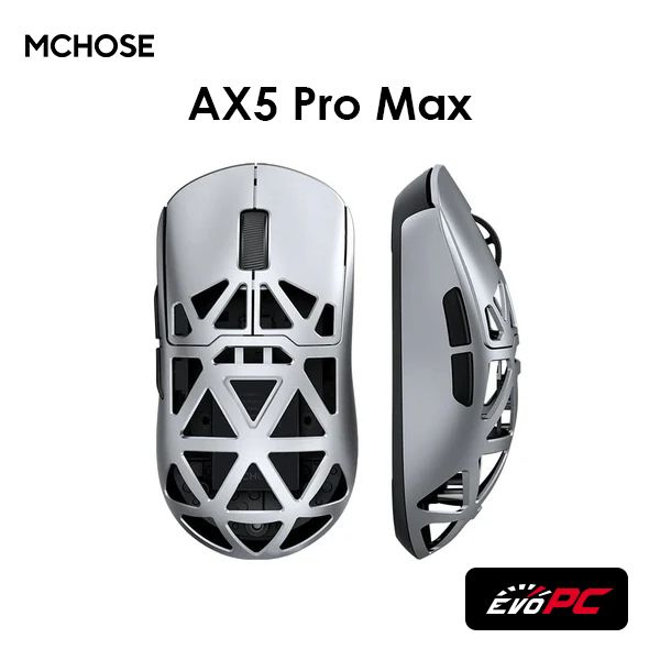 Игровая мышь беспроводная MCHOSE беспроводная AX5 PRO MAX , серебристый купить c доставкой на ...
