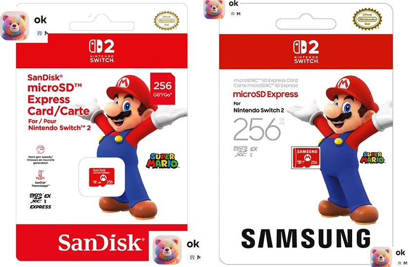 SanDisk or Sumsung microSD Express Card для Nintendo Switch 2 - 256 GB ...