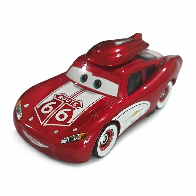 Металлическая машинка из мультфильма "Тачки" модель Mcqueen Route 66 c ...