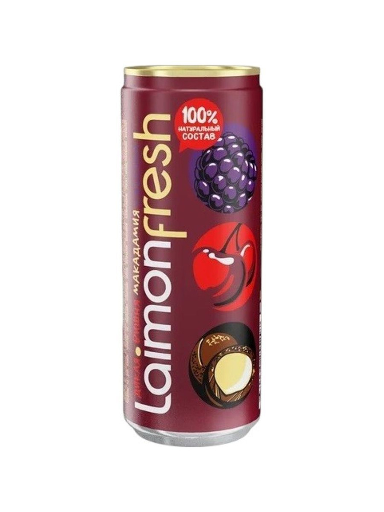 Напиток газированный Laimon Fresh вишня-ежевика-макадамия, 330мл купить ...