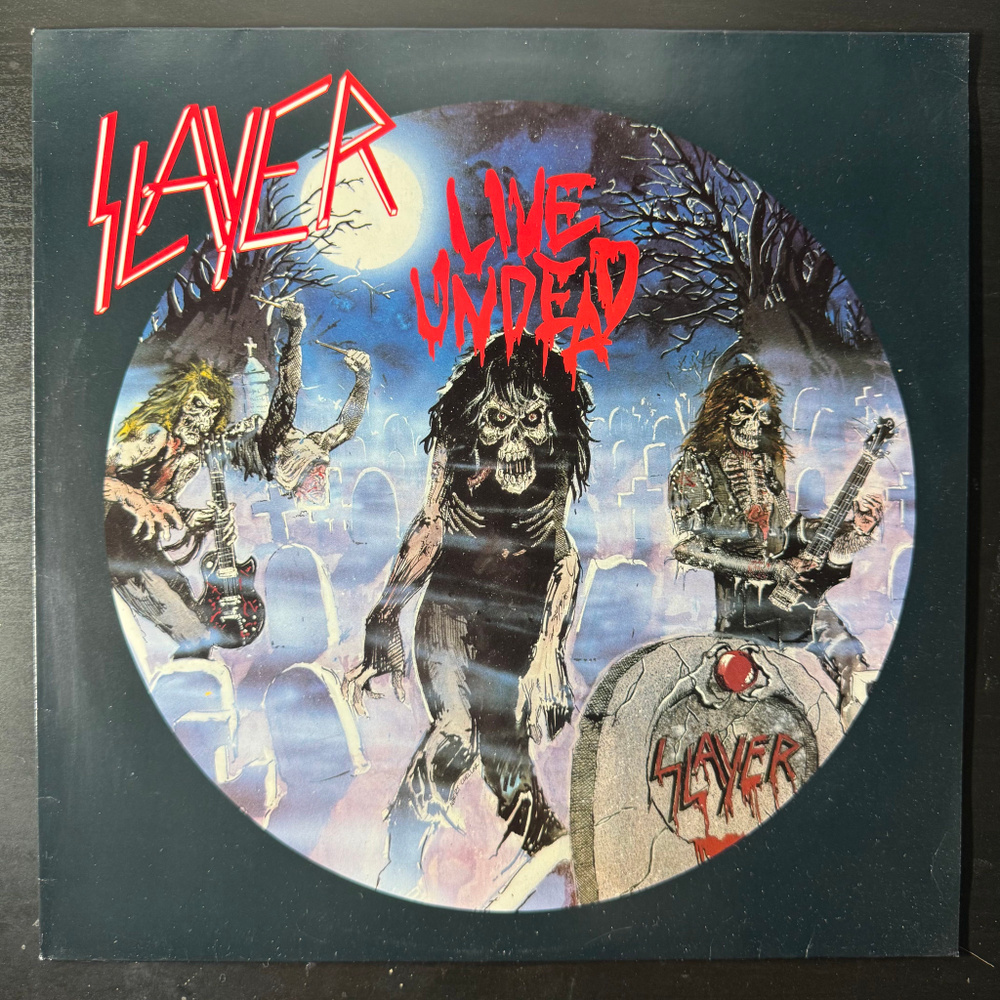 Виниловая пластинка Slayer Live Undead (Голландия 1987г.) EP купить на ...