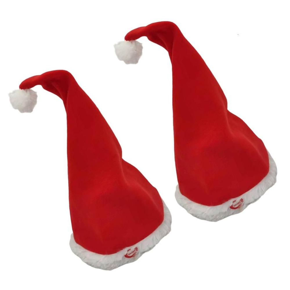 2шт Интерактивные Новогодние Шапки купить c доставкой на OZON по низкой ...