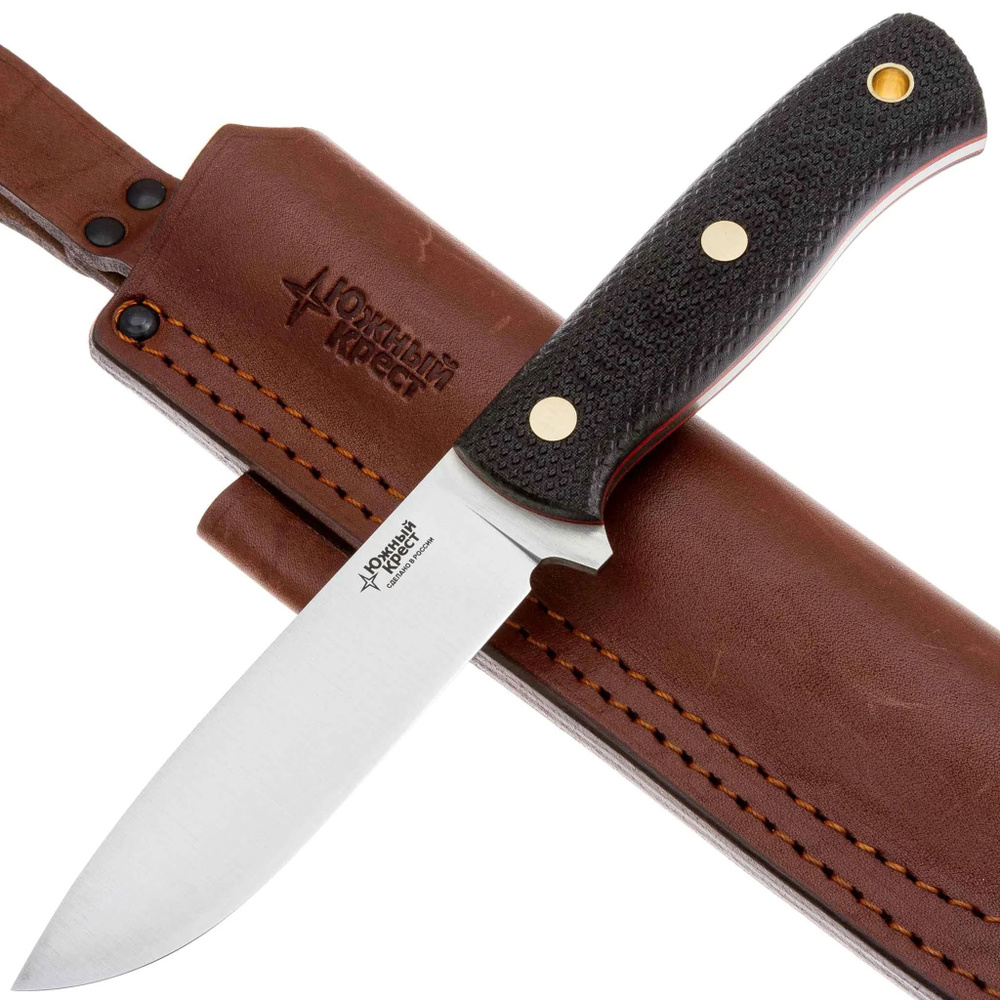 Туристический нож Южный Крест Скаут L конвекс сталь Elmax микарта черная купить на OZON по ...